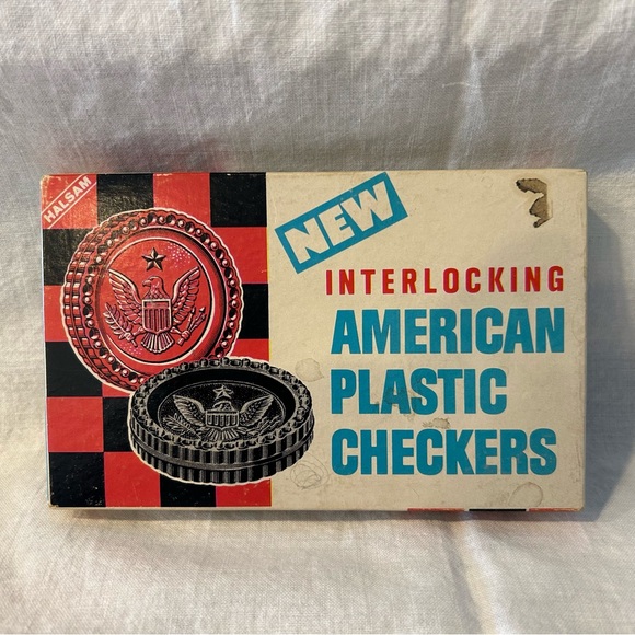Halsam | Games | Vintage Box Of 3 Halsam Interlocking American Plastic ...